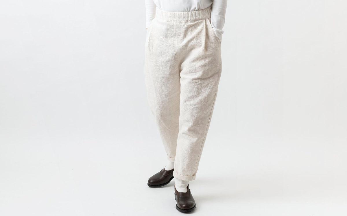 yohaku 備後節織パンツ｜生成り｜unisex3size – PINT_MN