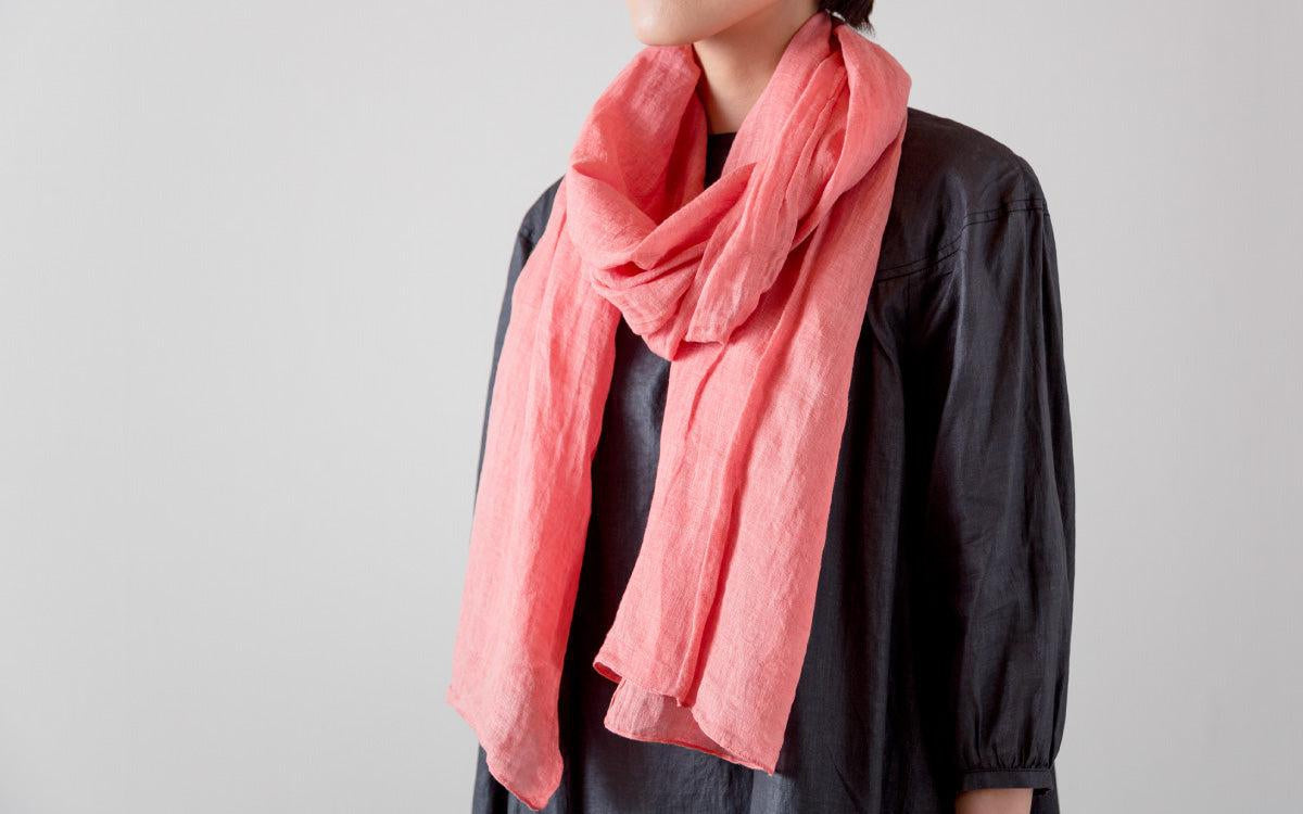 [Restock] Vegetable dyed linen stole / Blacksmith's knife – PINT_MN